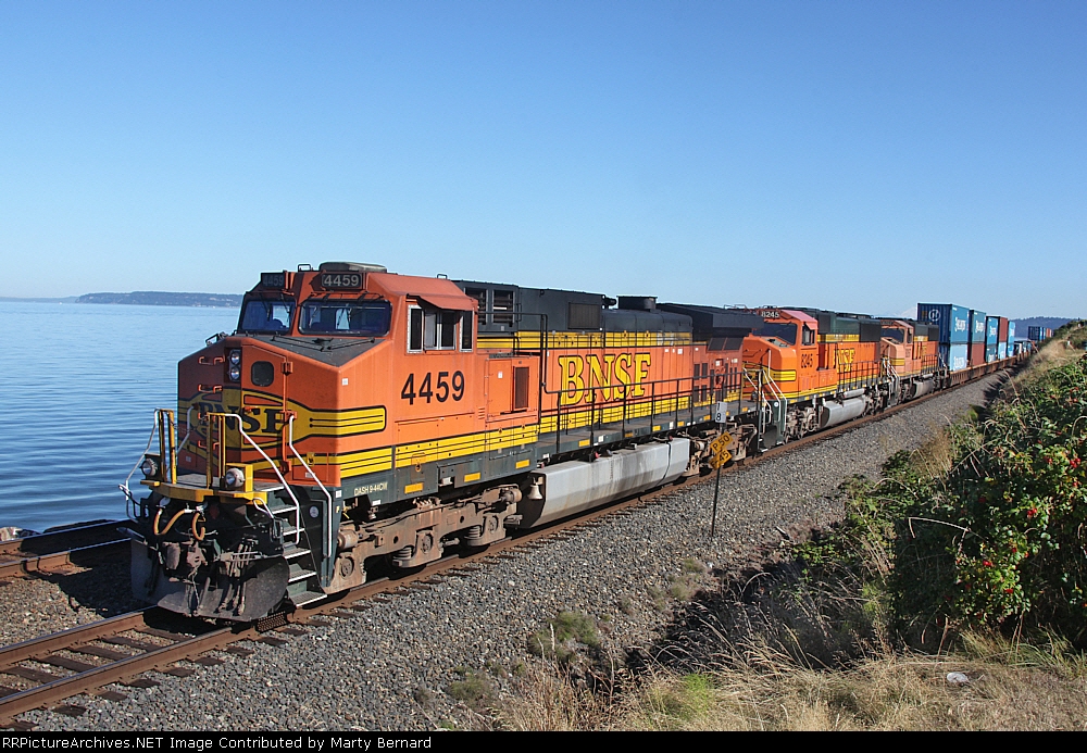 Southbound Stacks Along Puget Sound